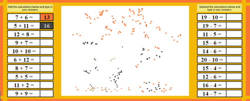 Addition and Subtraction to 20 Pixel Art - Autumn/Fall Owls | Teaching ...