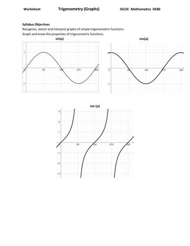 Cambridge IGCSE Mathematics 0580 Topic Wise Past Paper Worksheets with ...