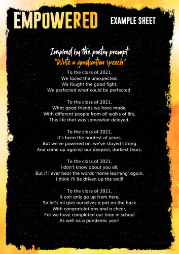 Empowered Poetry Writing Resources for 11-18 Year-Olds | Teaching Resources