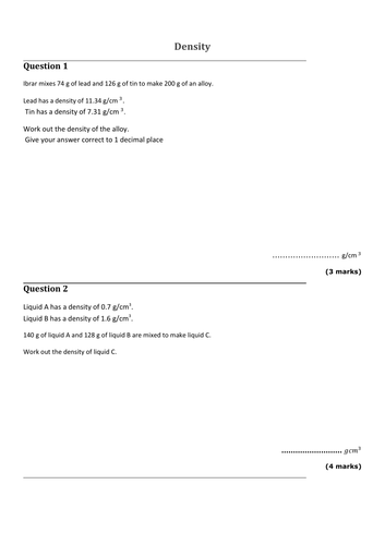 EdExcel GCSE Higher Unit 11 - Multiplicative Reasoning | Teaching Resources