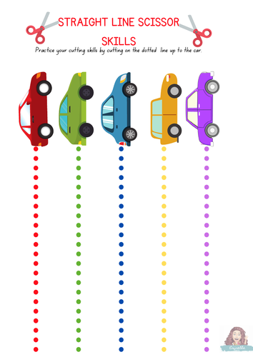 Straight Line Scissor Skills | Teaching Resources