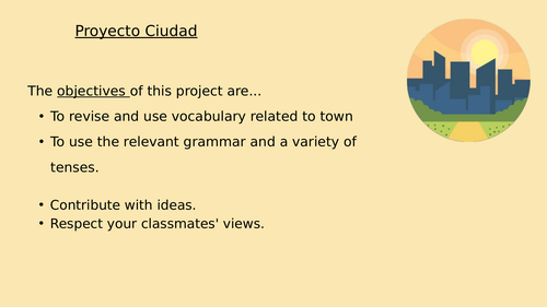 Proyecto Ciudad - Spanish GCSE | Teaching Resources
