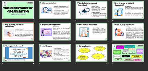 Importance of Being Organised | Teaching Resources