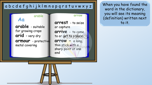 English Functional Skills Entry Level 2 - Using a Dictionary | Teaching ...