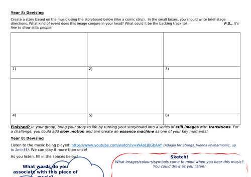 Devising Stimulus Music: Adagio for Strings | Teaching Resources