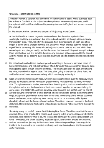 English Language Paper 1 Booklet: Dracula | Teaching Resources English Language Paper 1 Booklet: Dracula | Teaching Resources
