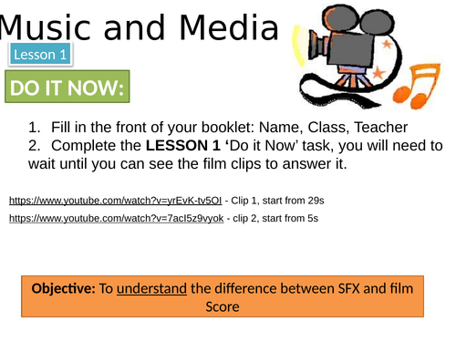 Film Music - Music Tech/Composition | Teaching Resources