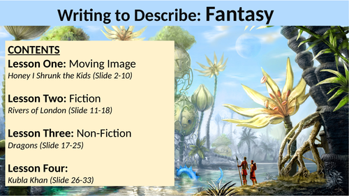 P1Q5 Writing to Describe- Fantasy | Teaching Resources