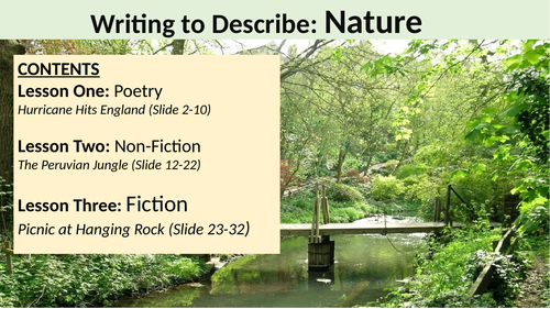 P1 Q5: Writing to Describe- Nature | Teaching Resources