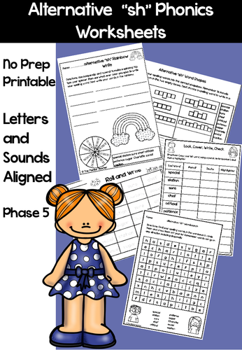 Phase 5 Phonics Alternative sh Activities | Teaching Resources