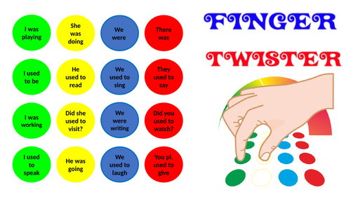 Spanish Finger Twister Tenses Template | Teaching Resources