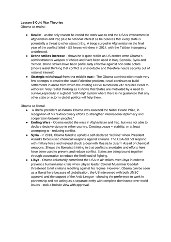 Global Politics- Full Comparative Notes | Teaching Resources