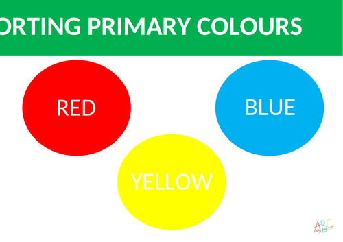 Sorting Primary Colours | Teaching Resources