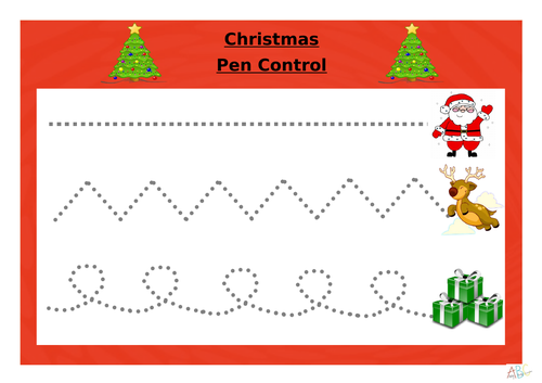 Christmas Pen Control | Teaching Resources