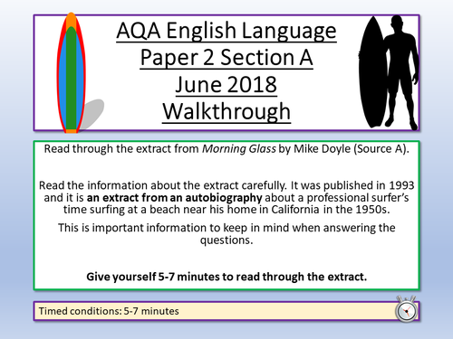 AQA English Language Paper 2 June 2018 | Teaching Resources AQA English Language Paper 2 June 2018 | Teaching Resources