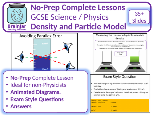 Density and Particle Model | Teaching Resources