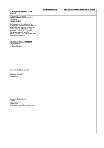 How to Live Forever by Colin Thompson Literacy Planning | Teaching ...