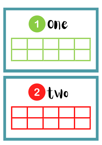 Ten Frame mats | Teaching Resources
