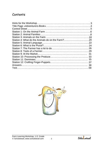 Workshop Animal Farm 1./2. Grade | Teaching Resources