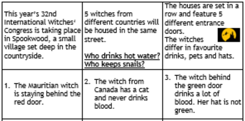 Halloween Logic Puzzle English ESL | Teaching Resources
