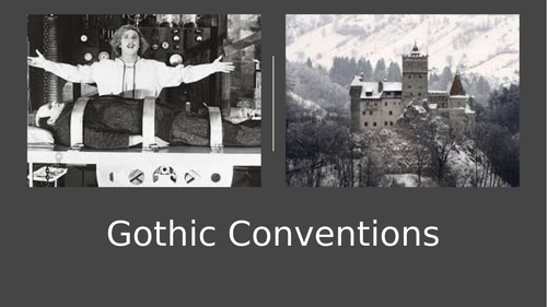 Gothic Conventions mini unit for KS3 English Literature 6 to 7 hours of ...