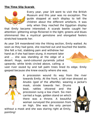 Ancient Egyptians T4W story and whole class guided reading - Time Slip ...