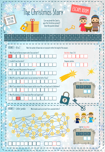 Christmas Story - Escape Room | Teaching Resources