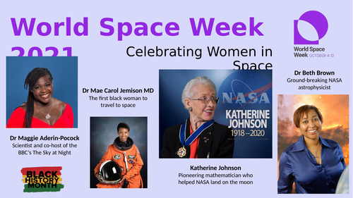 World Space Week 2021 - Women in Space | Teaching Resources