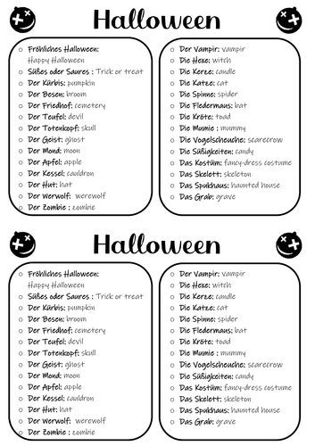 German Halloween | Teaching Resources