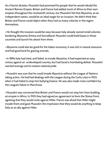 Conflict and Tension 1914-1918 Part Two: The League of Nations ...