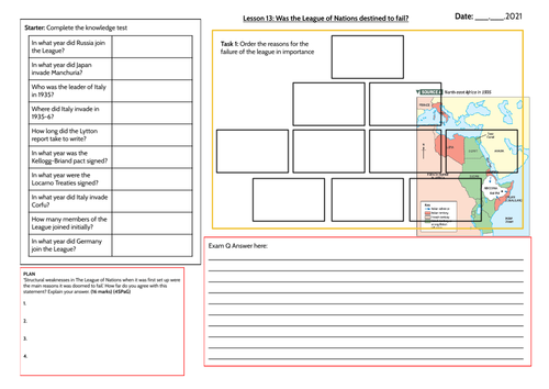 Conflict and Tension 1914-1918 Part Two: The League of Nations ...