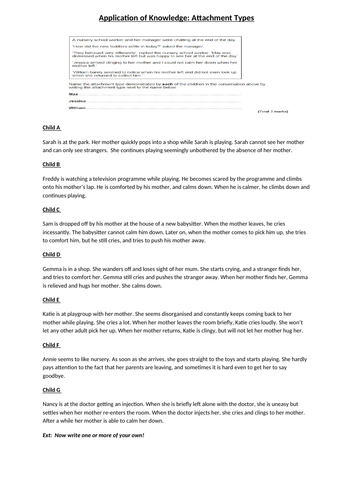 AQA A-Level Psychology Attachment – Stages of Attachment | Teaching ...