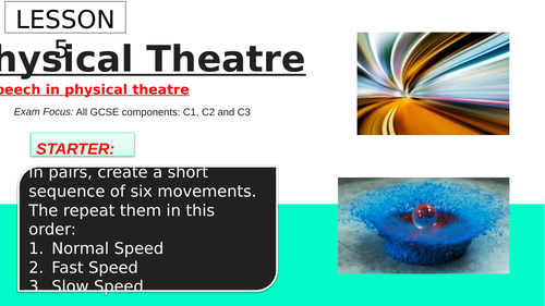 Year 9 Drama Physical Theatre | Teaching Resources