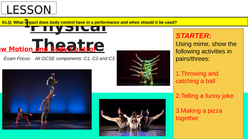 Year 9 Drama Physical Theatre | Teaching Resources