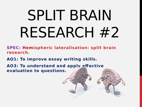 AQA A-Level Psychology Biopsychology – Split Brain Research (2 part ...