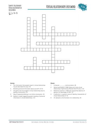 AQA A-Level Psychology Relationships – Virtual Relationships in Social ...