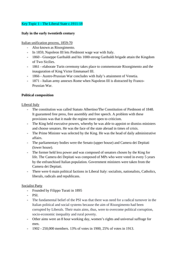 Edexcel A Level History - Paper 2 -The rise and fall of fascism in ...