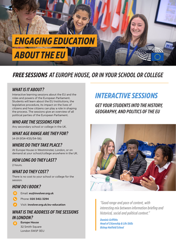 Free, expert-led lessons on the EU - European Union | Teaching Resources