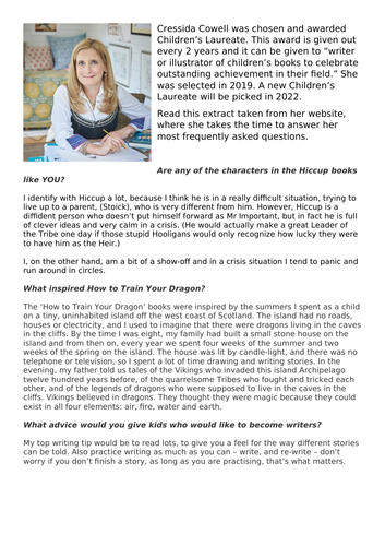 How to Train Your Dragon Reading Comprehension | Teaching Resources