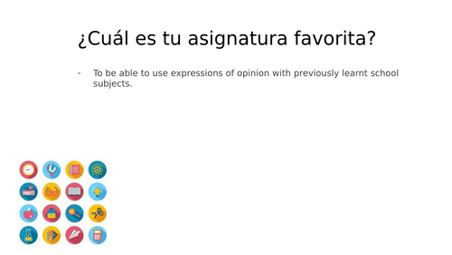 ¿Cuál es tu asignatura favorita? | Teaching Resources