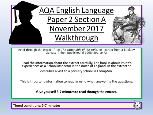AQA English Language Paper 2 November 2017 | Teaching Resources