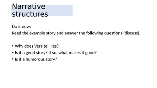 Creative Prose Unit | Teaching Resources