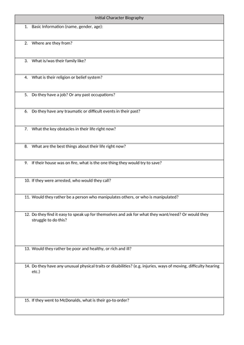 Creative Prose Unit | Teaching Resources