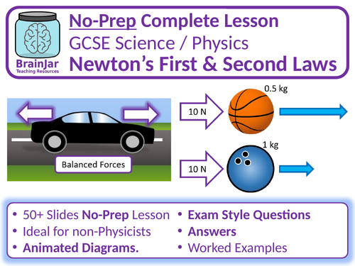 Newton's First and Second Laws | Teaching Resources
