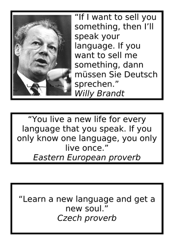 Why learn a language display pack | Teaching Resources