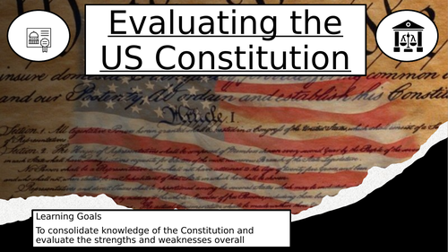 Lesson 5 Evaluation of US Constitution | Teaching Resources
