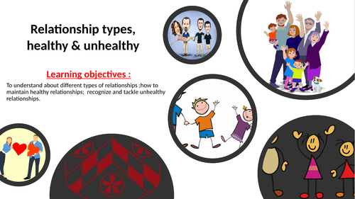 KS3 PSHE - Relationship types, healthy or unhealthy | Teaching Resources