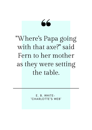 Famous Novel First Line Display | Teaching Resources