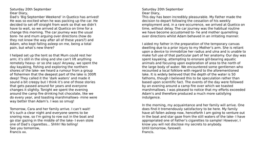 Diary Entry Based on Francis (Literacy Shed) | Teaching Resources