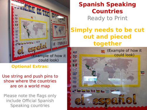 DISPLAY - Spanish speaking countries - Los Países Hispanohablantes ...